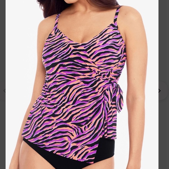 Magicsuit | Swim | Magicsuit Wild Life Carma Tankini Swim Top Size 6 ...